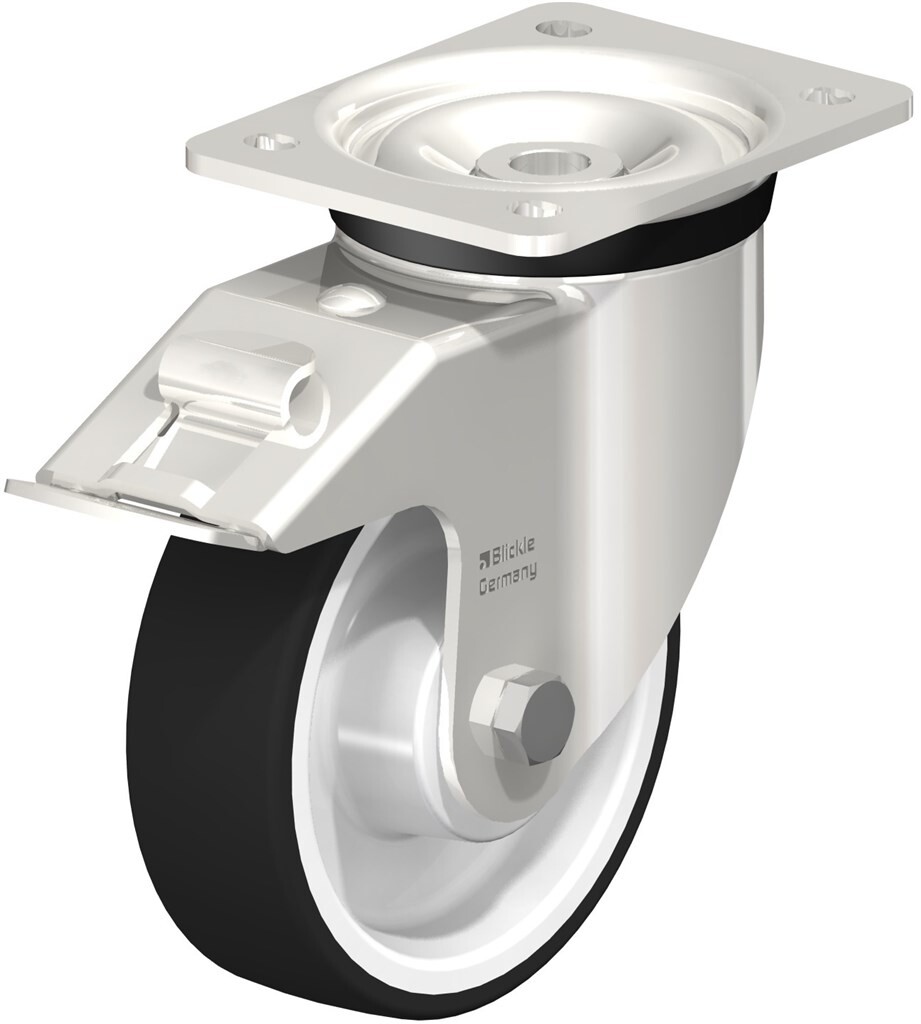 LKX-POTH 150XK-FI Blickle RVS zwenkwiel met stop-fix rem | IA11199