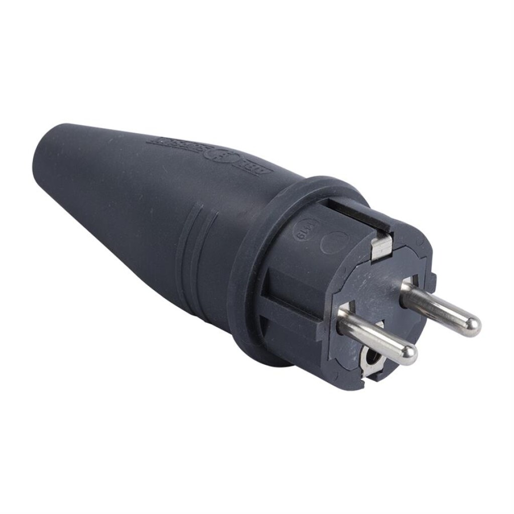Rubber randaarde stekker 230V/16A | CA07947