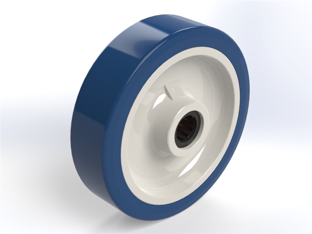 AS 150x40mm Adinyl soft los wiel RVS-rollager | IA53988