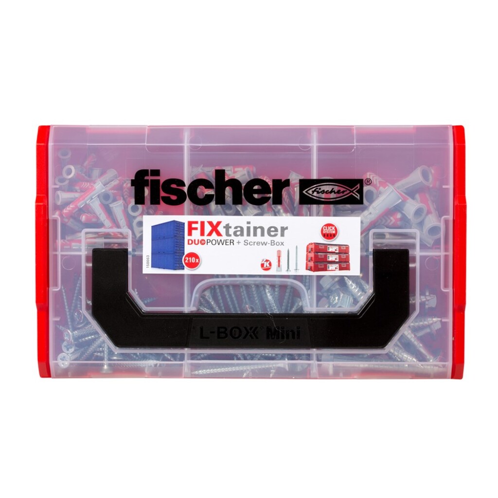 536162 Fischer FixTainer DuoPower pluggen met schroeven | BM01189