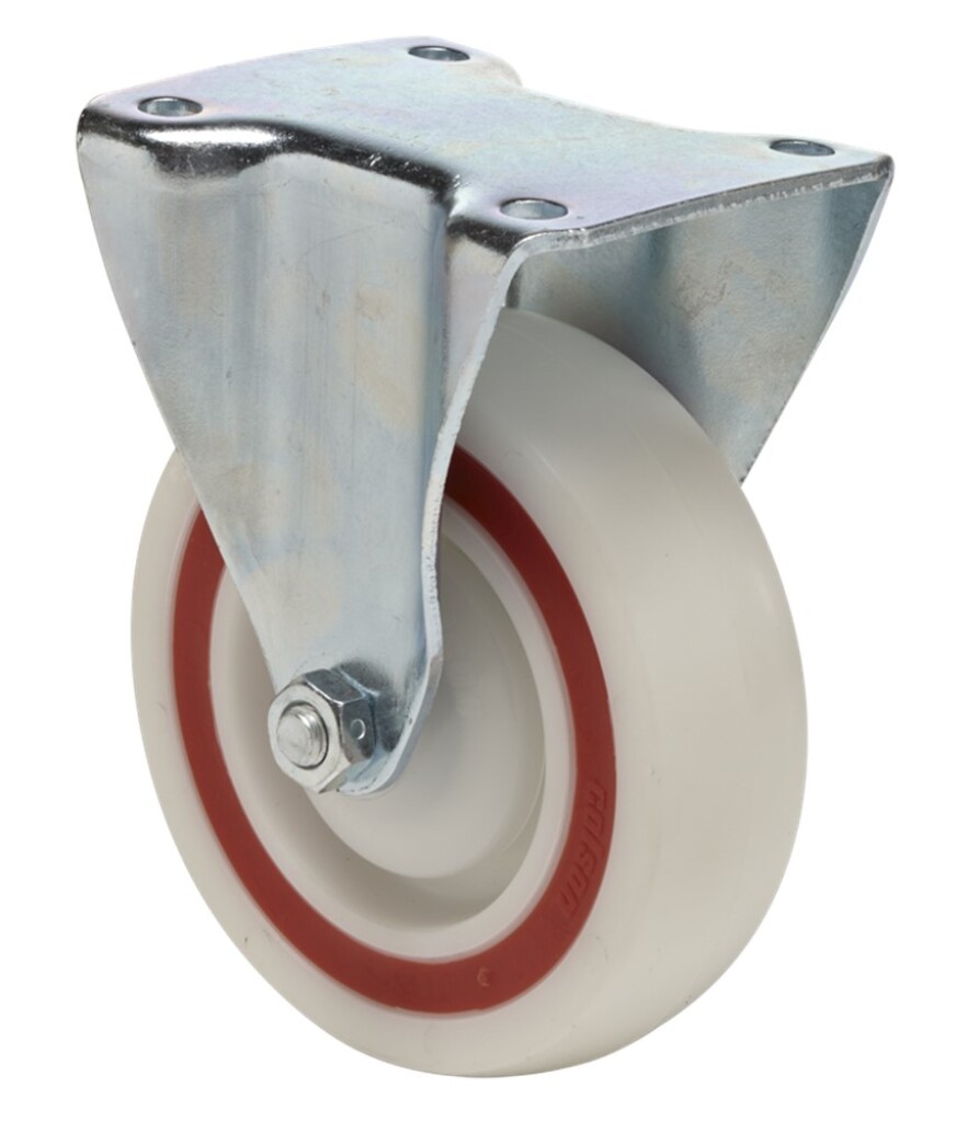 FTCO 1002 5000 Colson Bokwiel, Polypropyleenwiel met rode ...